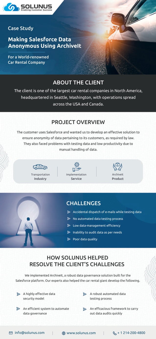 Making salesforce data anonymous using archive it | PDF