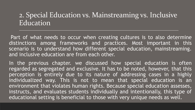 Making Schools Inclusive.pptx | Special Education | Education