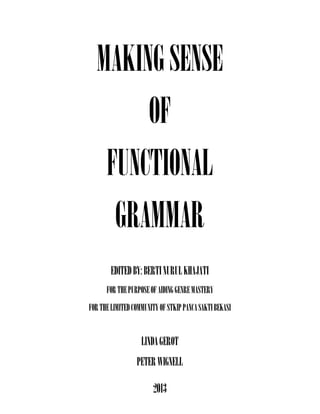 Making sense of functional grammar cover | PDF