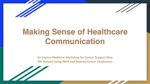 Making Sense of Healthcare Communication | PPT