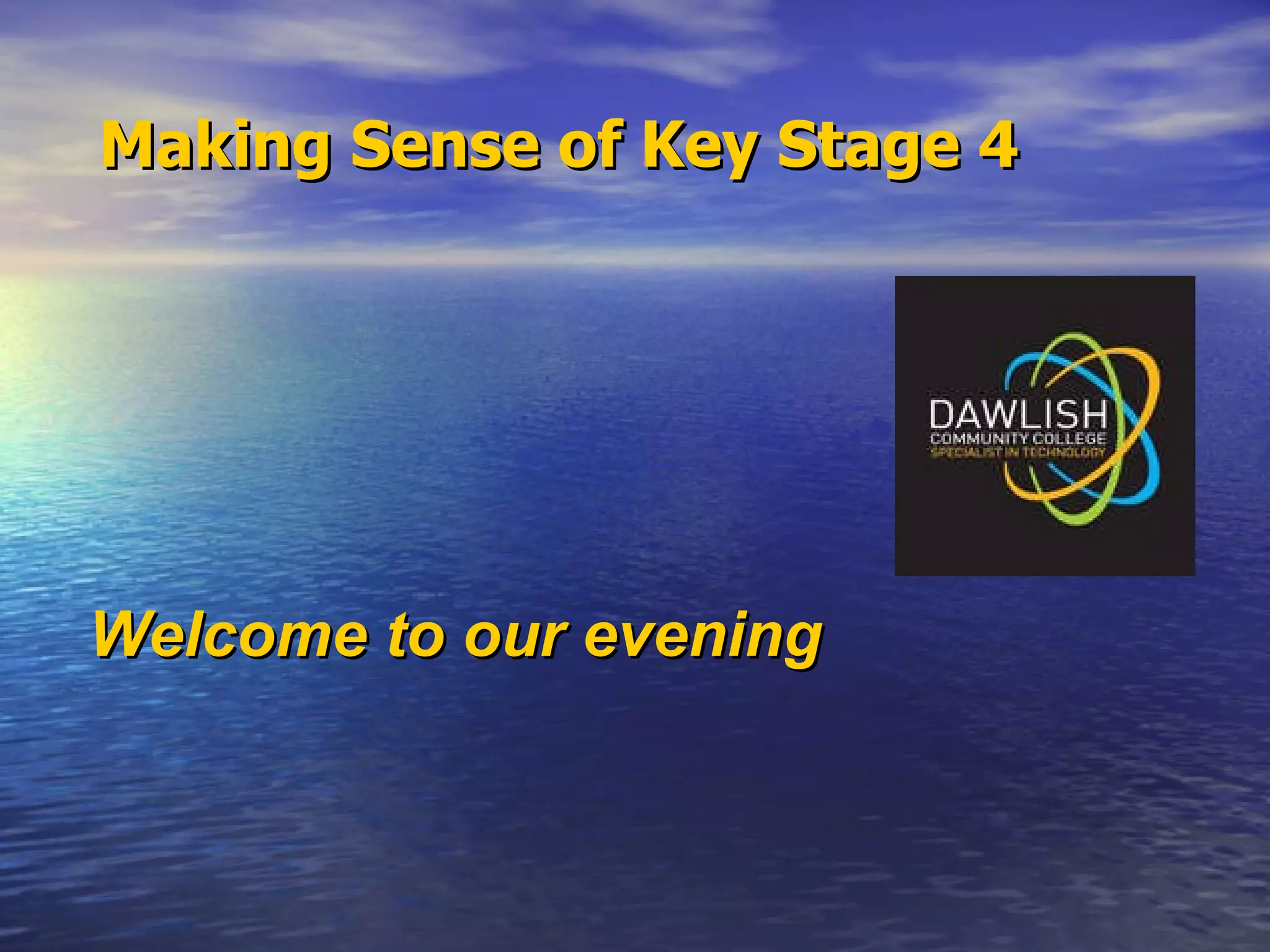 Making sense of key stage 4 | PPT