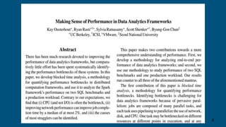 Making sense of performance and identifying stragglers in Data Analytics Framework | PPTX
