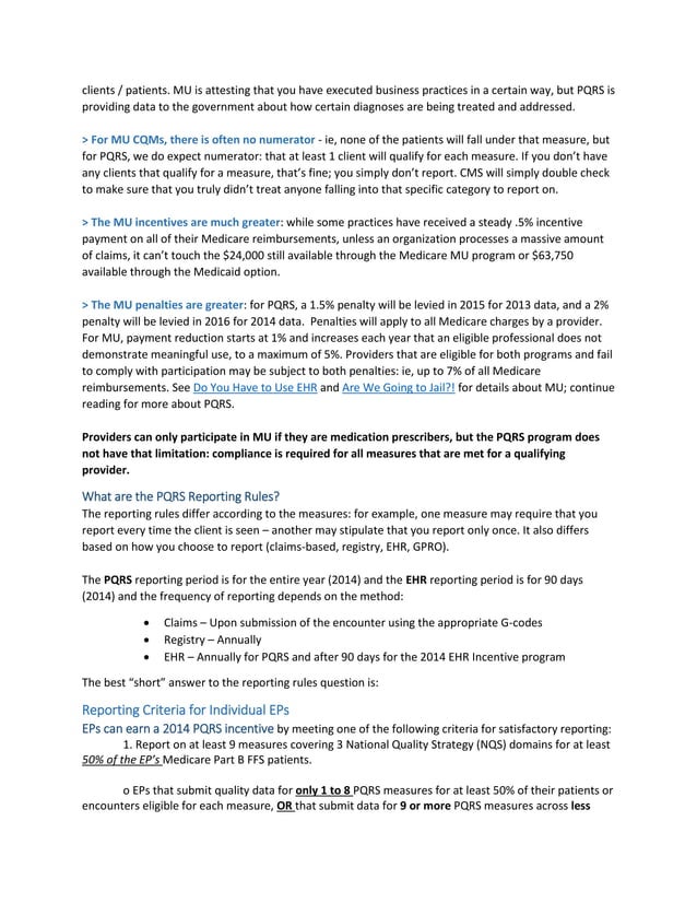 Making Sense of PQRS | PDF