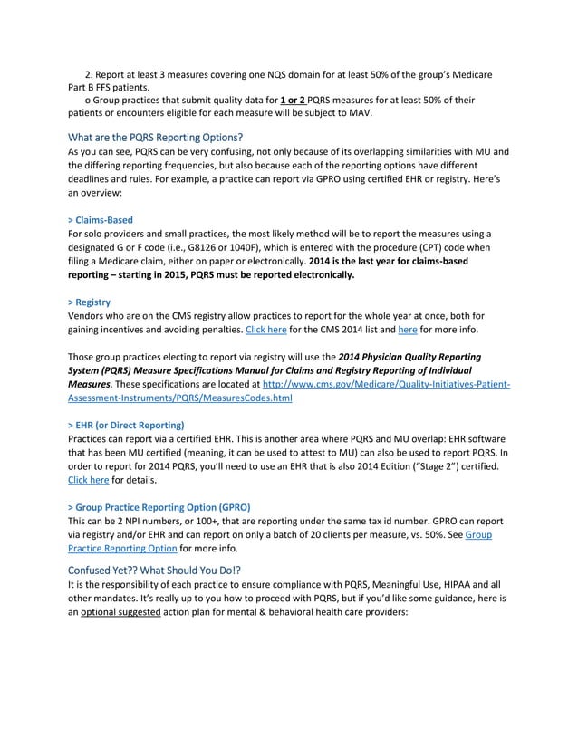 Making Sense of PQRS | PDF