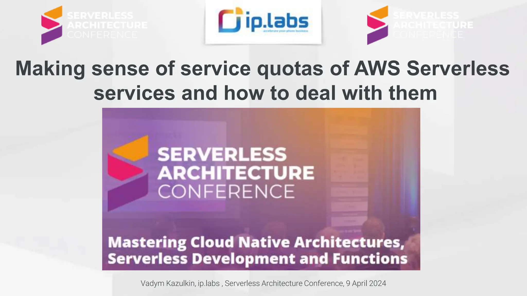 Making sense of service quotas of AWS Serverless services and how to deal with them at AWS SLA ...
