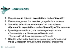 Making sense of value - Michel Thiry | PPT