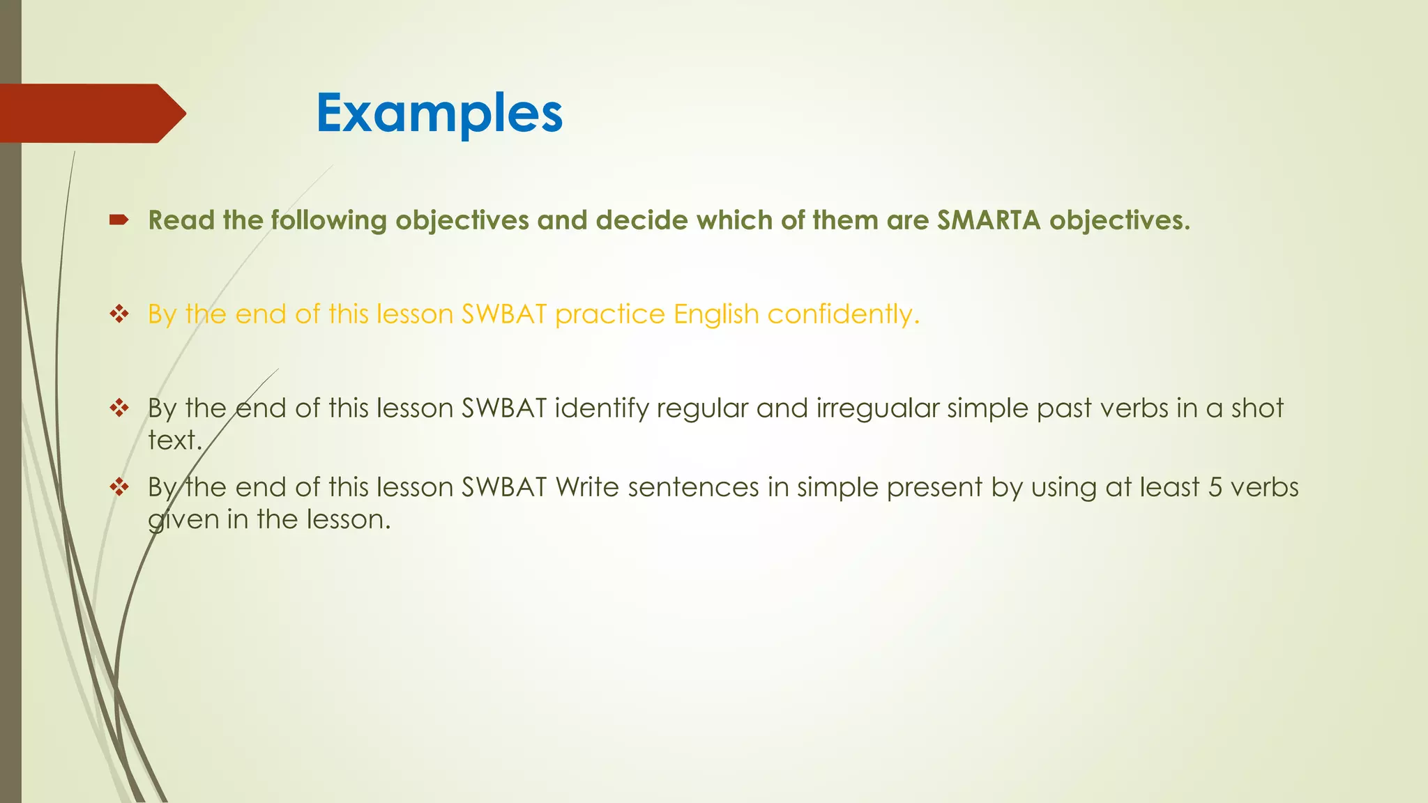 Making smarta obejctives | PDF