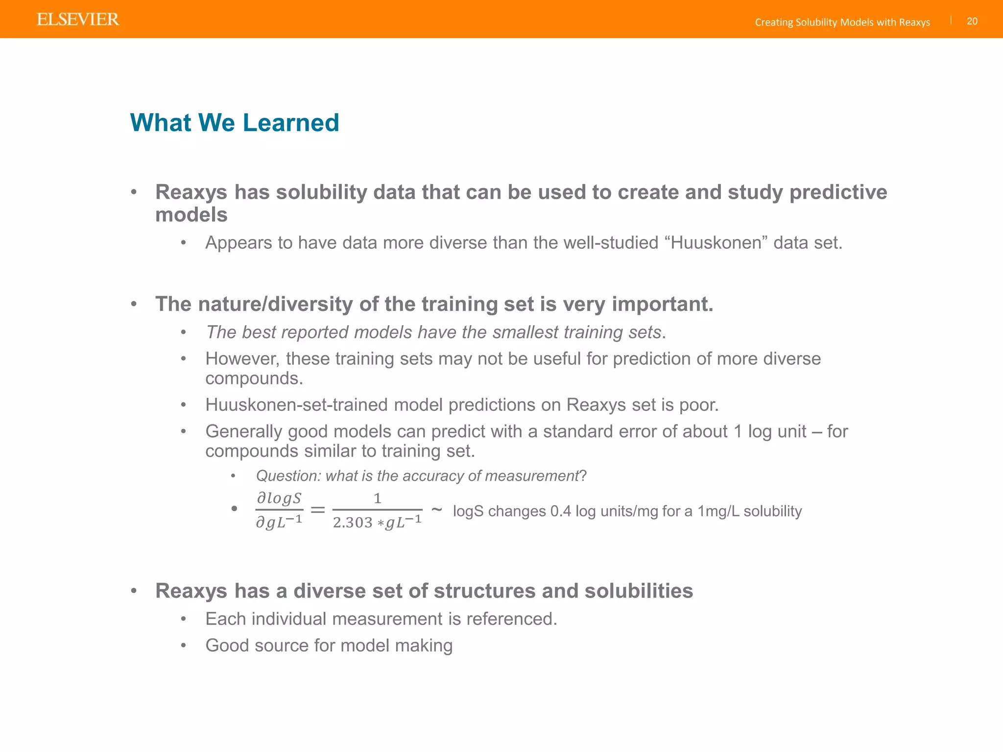 Making solubility models with reaxy | PDF | Chemistry | Science