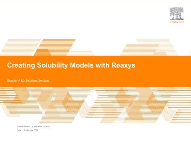 Making solubility models with reaxy | PPT
