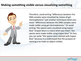 Making something visible is not the same as visualizing something | PPT