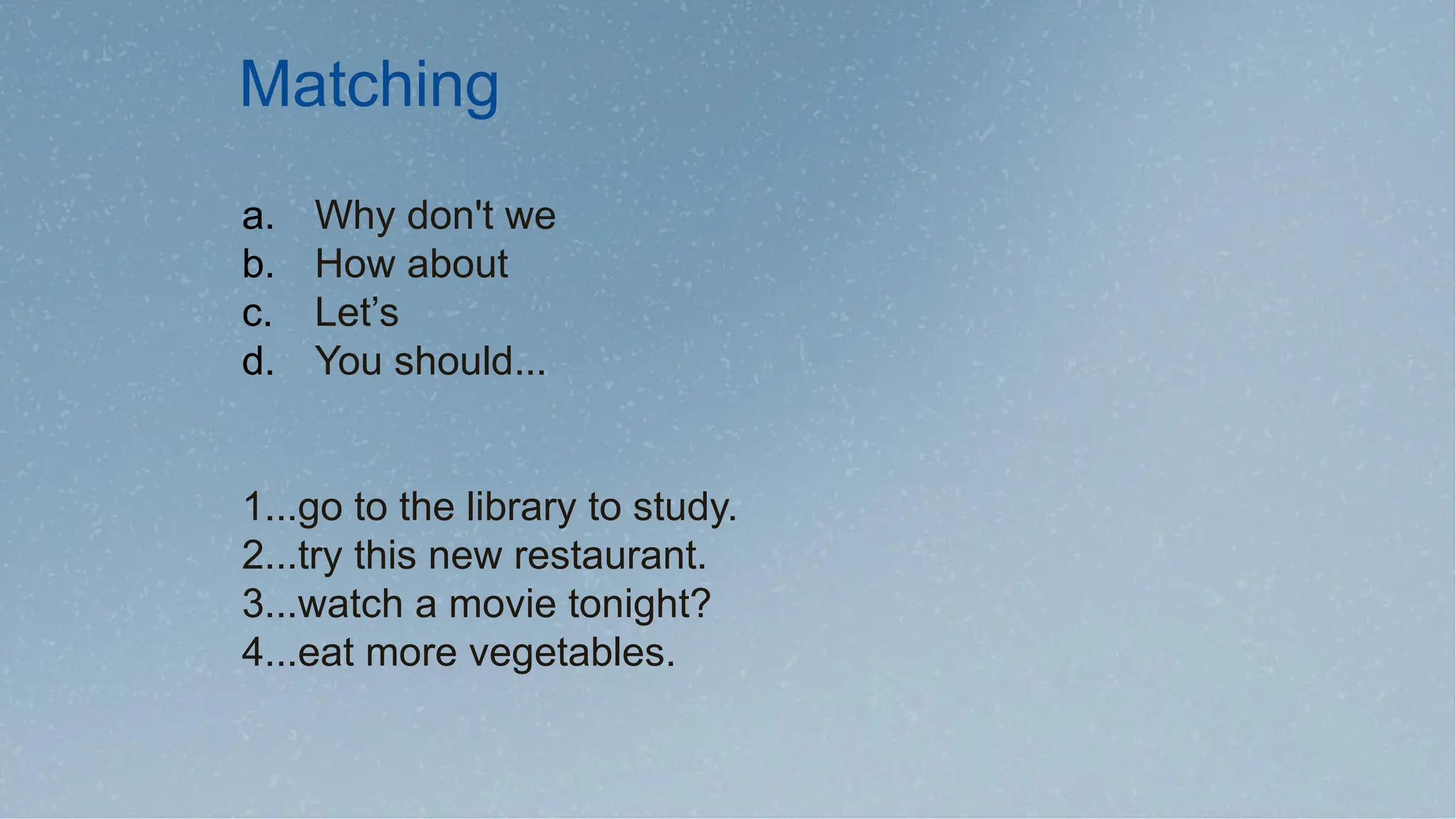 Making Suggestion by Miss Fitriya Kulsum | PPT