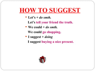 Making suggestions | PPT