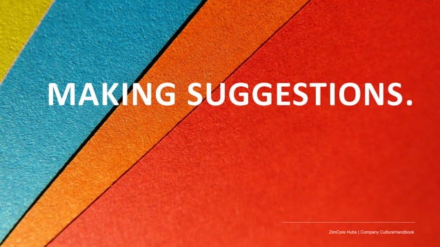 Making suggestios | PPTX