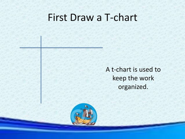Making t chart | PPT