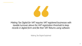 Making Tax Digital for VAT | PPTX