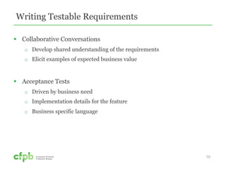 Making Testable Requirements a Reality by Cathy Burke and Stephanie ...