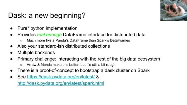 Making the big data ecosystem work together with python apache arrow, spark, beam, and dask (3 ...