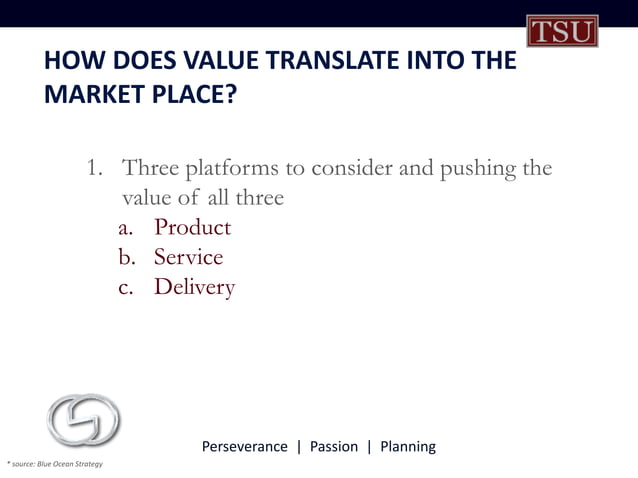 Making The Competition Irrelevant | PPT