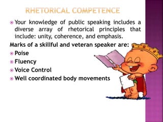 Making the first speech: Public Speaking | PPTX