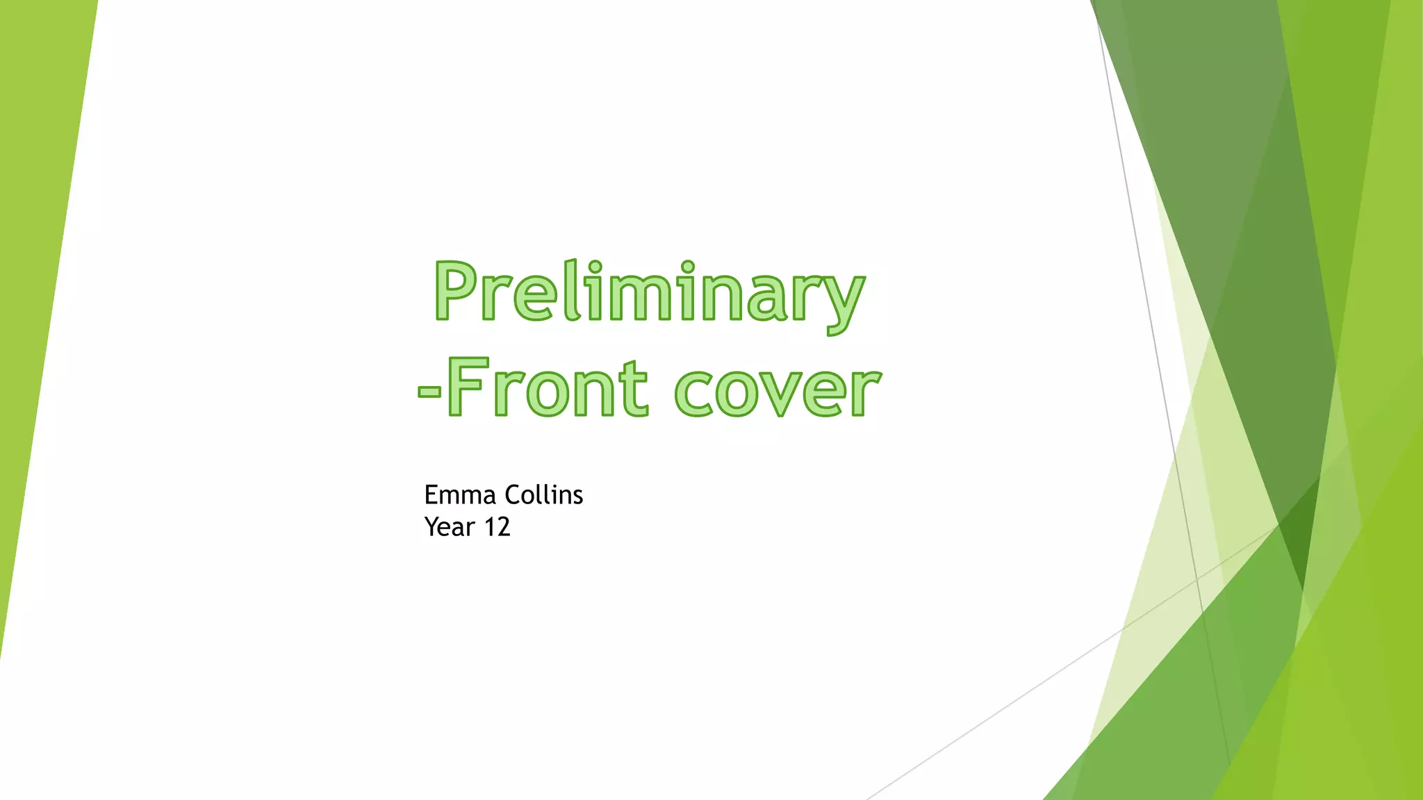 Making the front cover | PPTX