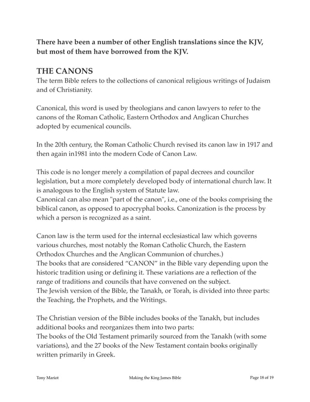 Making the King James Bible | PDF