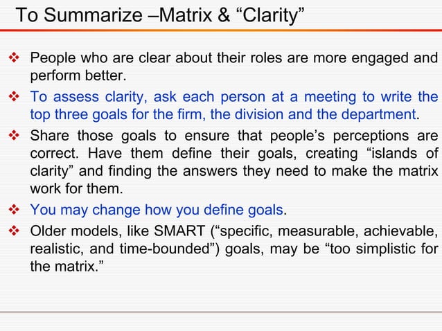 Making the matrix work | PDF | Business Administration | Business