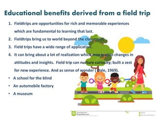 Making the most community in field trip | PPTX
