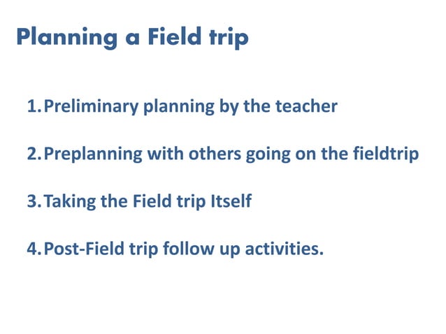 Making the most community in field trip | PPT