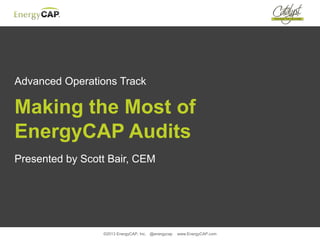 Making the Most of EnergyCAP Audits | PPT
