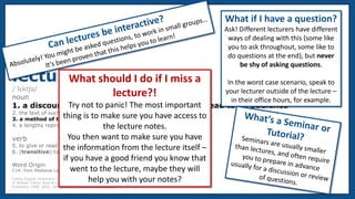 Making the Most of Lectures | PPTX