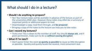 Making the Most of Lectures | PPTX