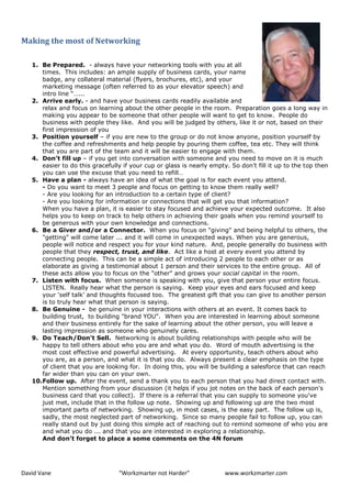 Making The Most Of Networking | PDF