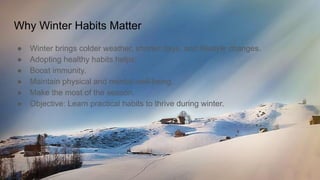 Making The Most of The Best Winter Habits | PDF