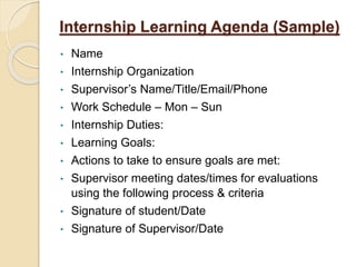 Making the most of your internship! | PPT