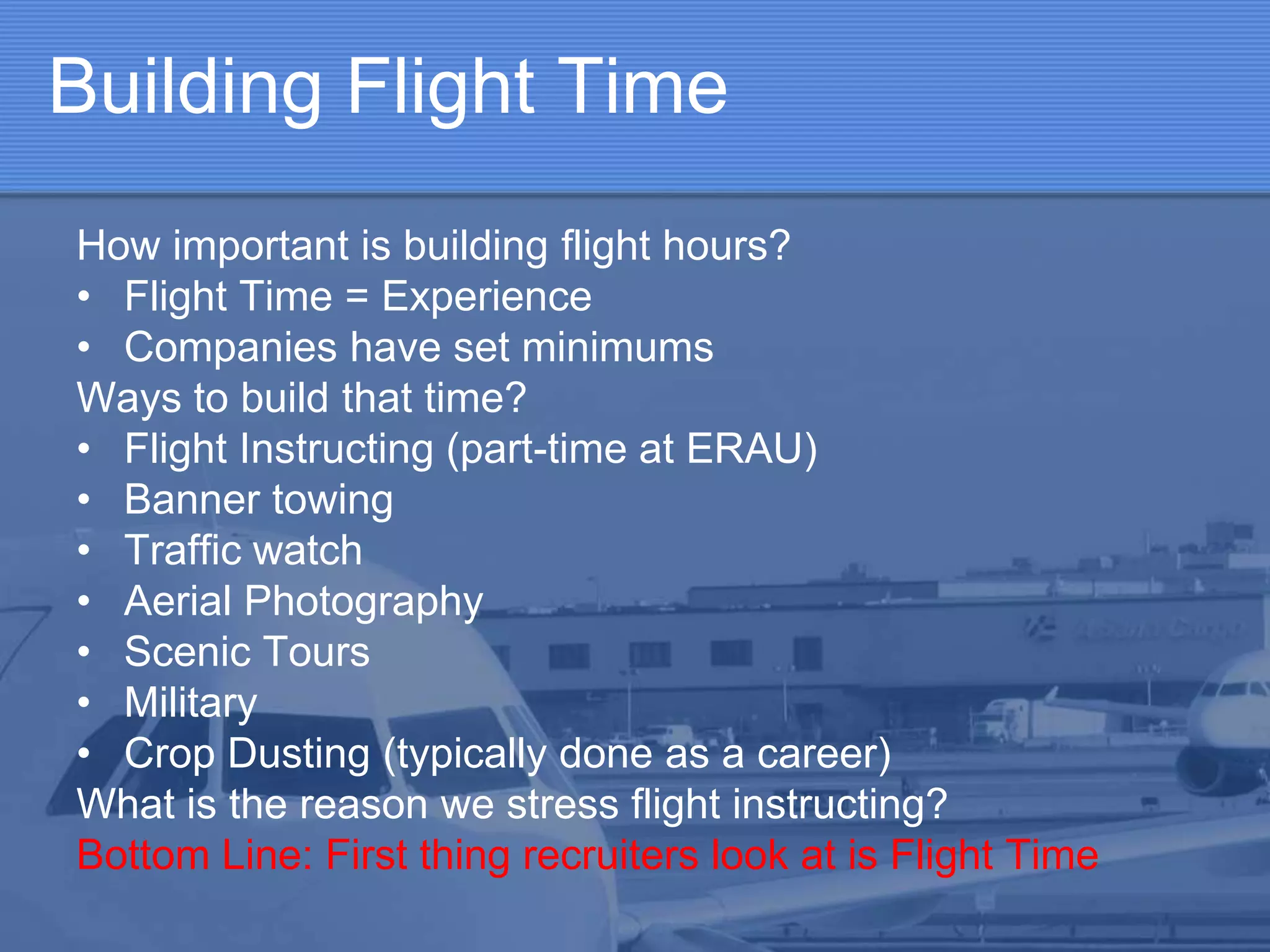 Making the Most of Your Pilot Career | PPTX
