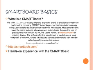 Making the Most of Your SMARTBoard | PPT | Computing | Technology ...