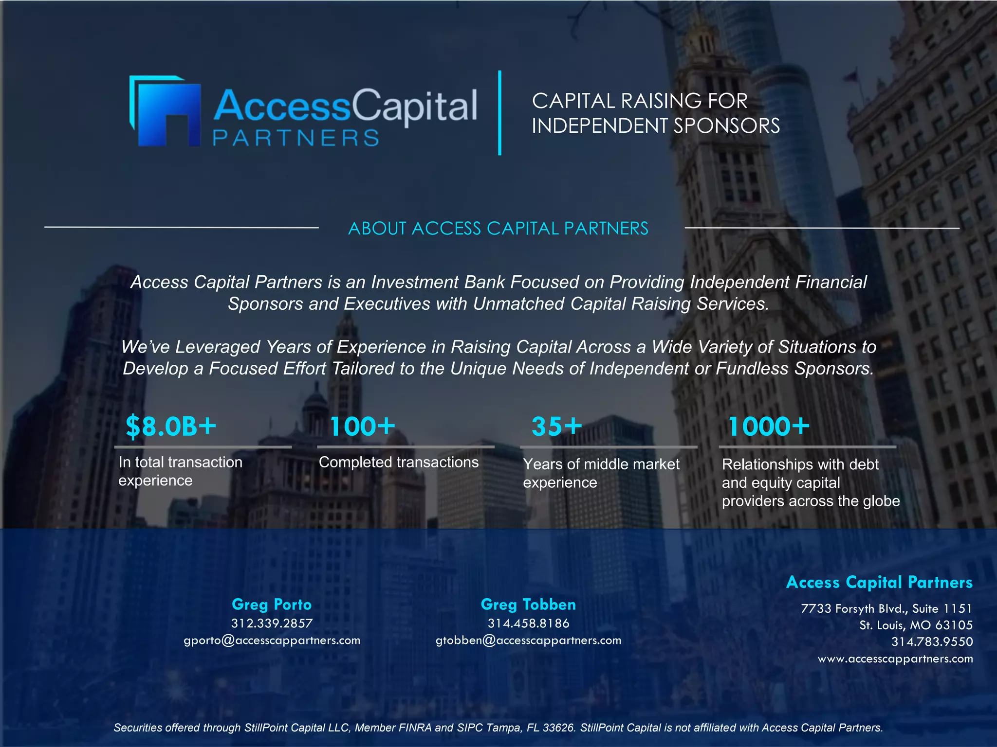 Making the Most Out of the Independent Sponsor Model - Access Capital ...