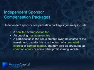 Making the Most Out of the Independent Sponsor Model - Access Capital ...