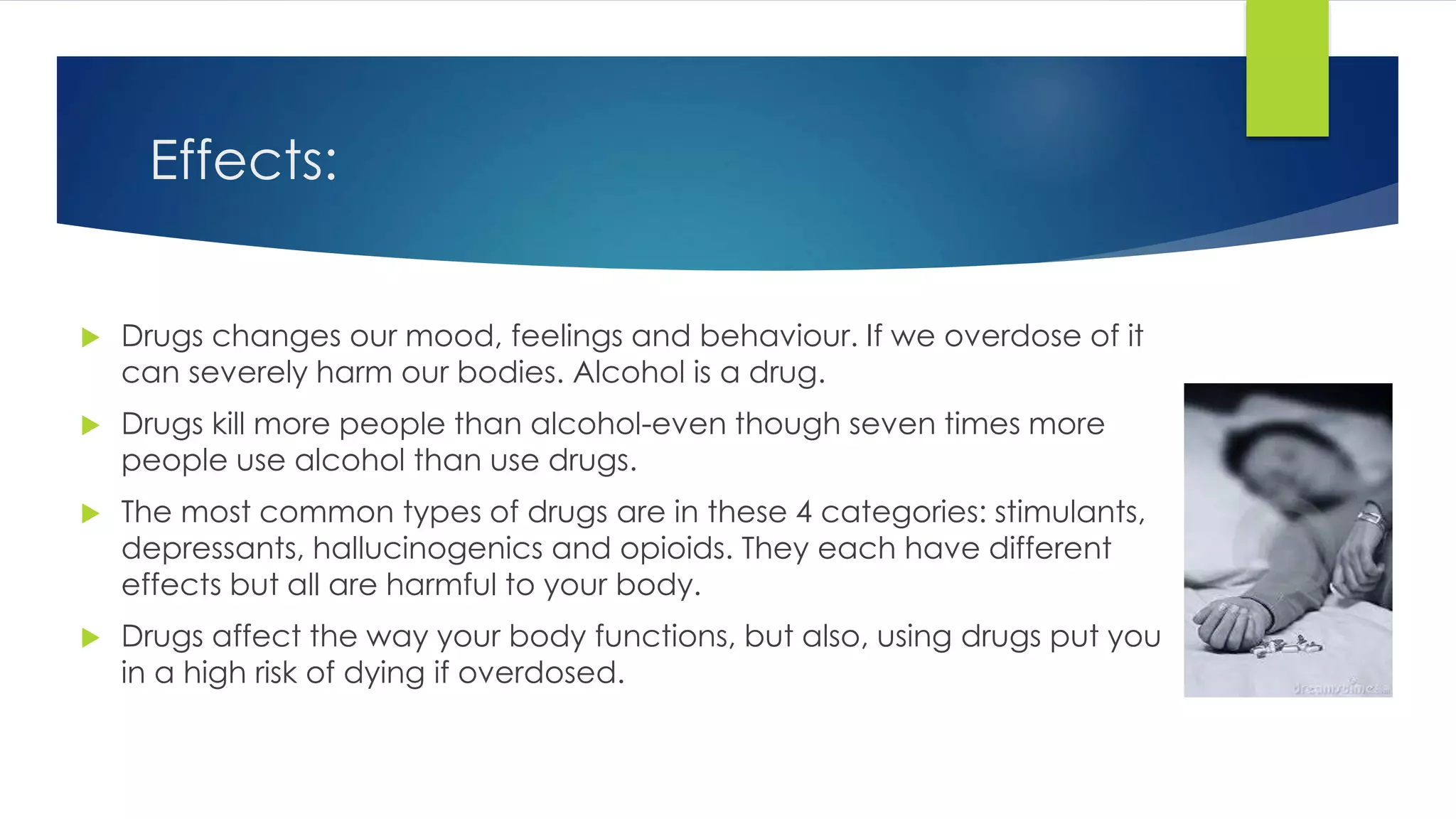 Effects of Alcohol, Drugs and Peer Presure | PPT