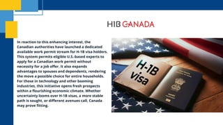 Making the Right Move Transitioning from H1B to Canada | PDF