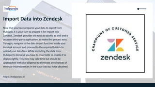 Making the Switch Importing Data from HubSpot to Zendesk | PPT
