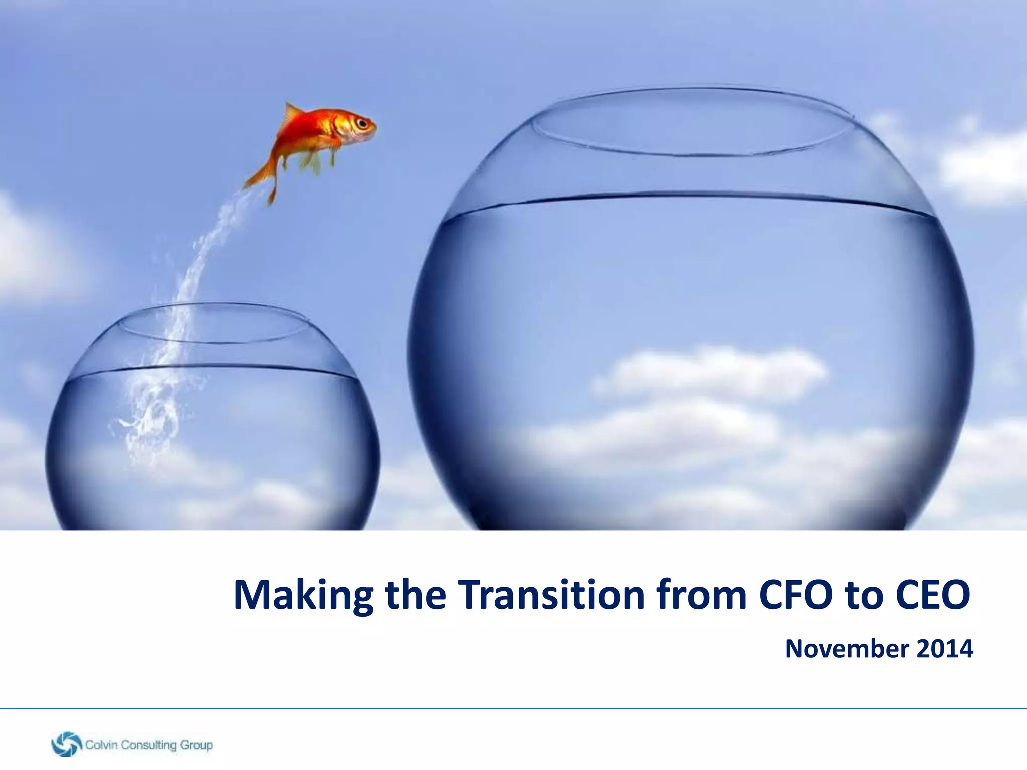 Making the transition from cfo to ceo | PPTX