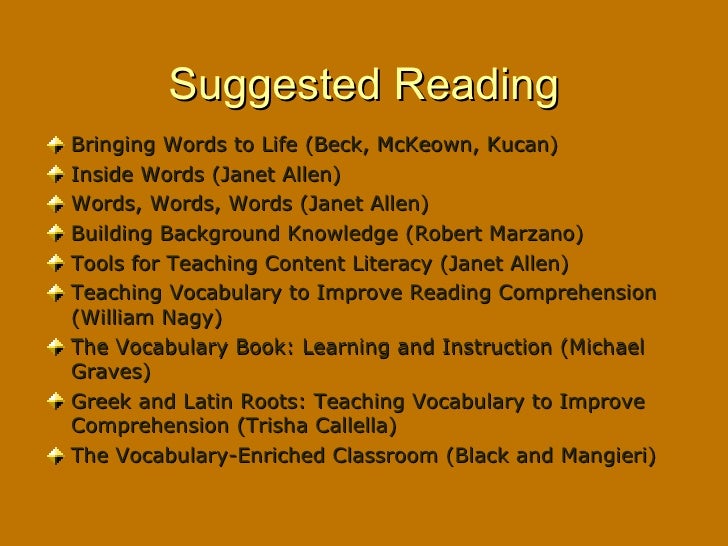 Making the vocabulary connection in middle schools