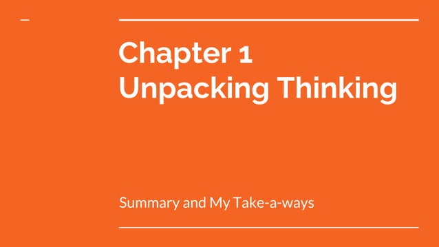 Making Thinking Visible Chapter 1 | PPTX