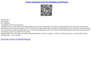 Making Visual Arguments | PDF