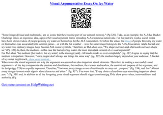 Making Visual Arguments | PPT