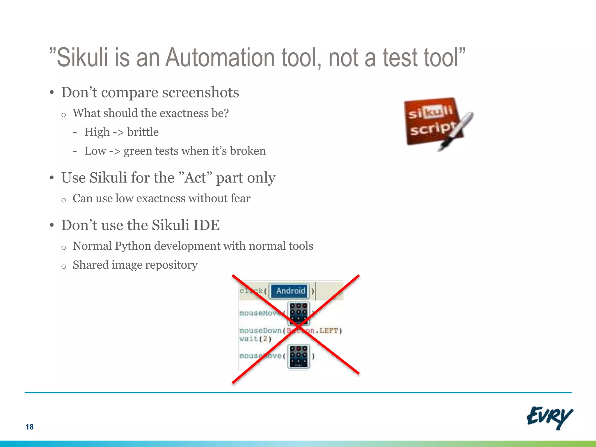 Making visual gui testing agile | PPTX