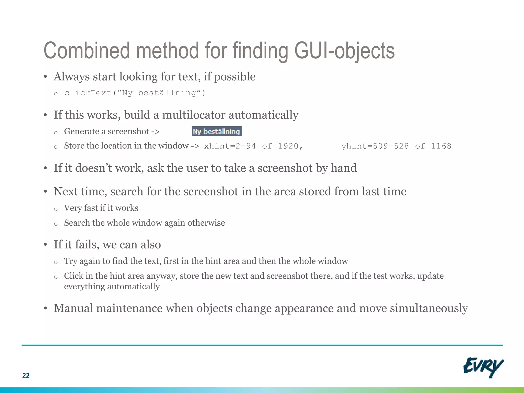 Making Visual Gui Testing Agile Ppt