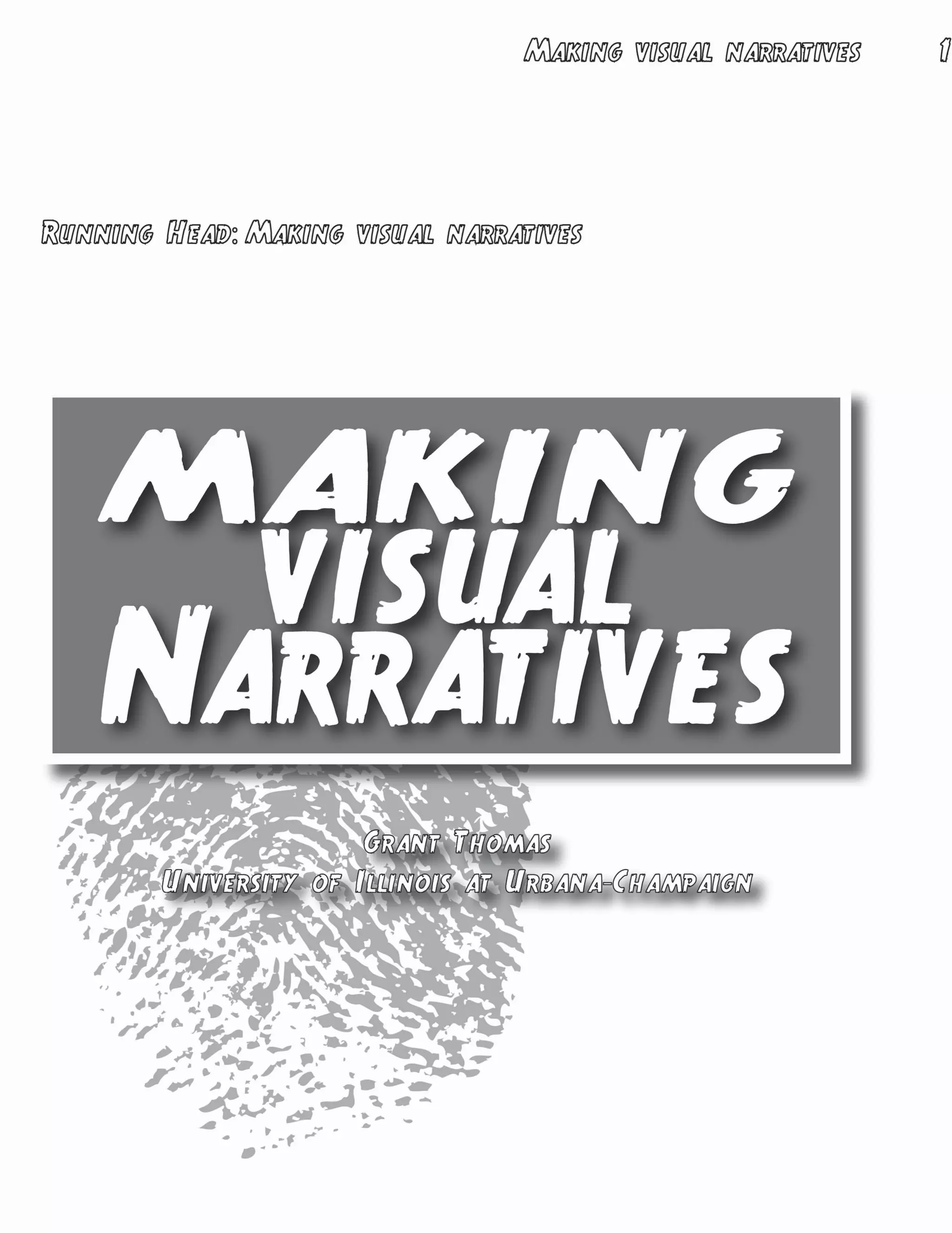Making Visual Narratives | PDF