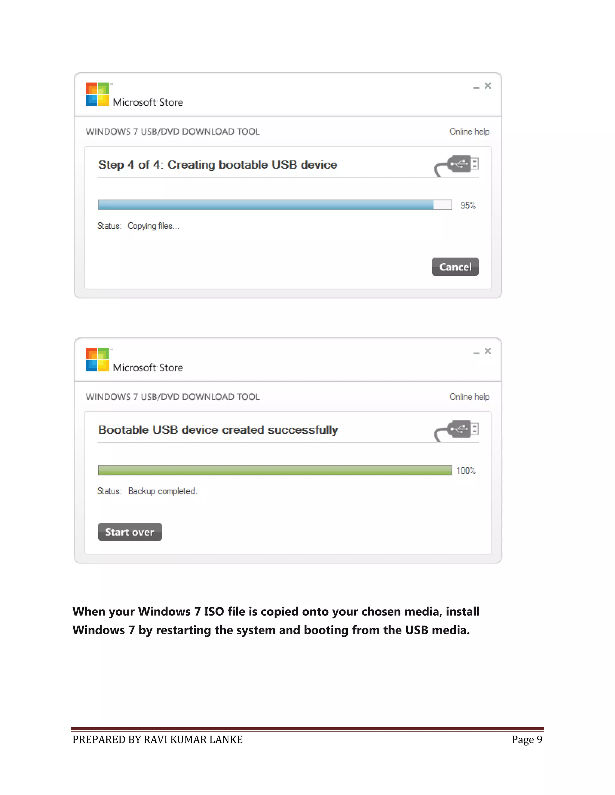 Making windows 7 bootable usb device | PDF